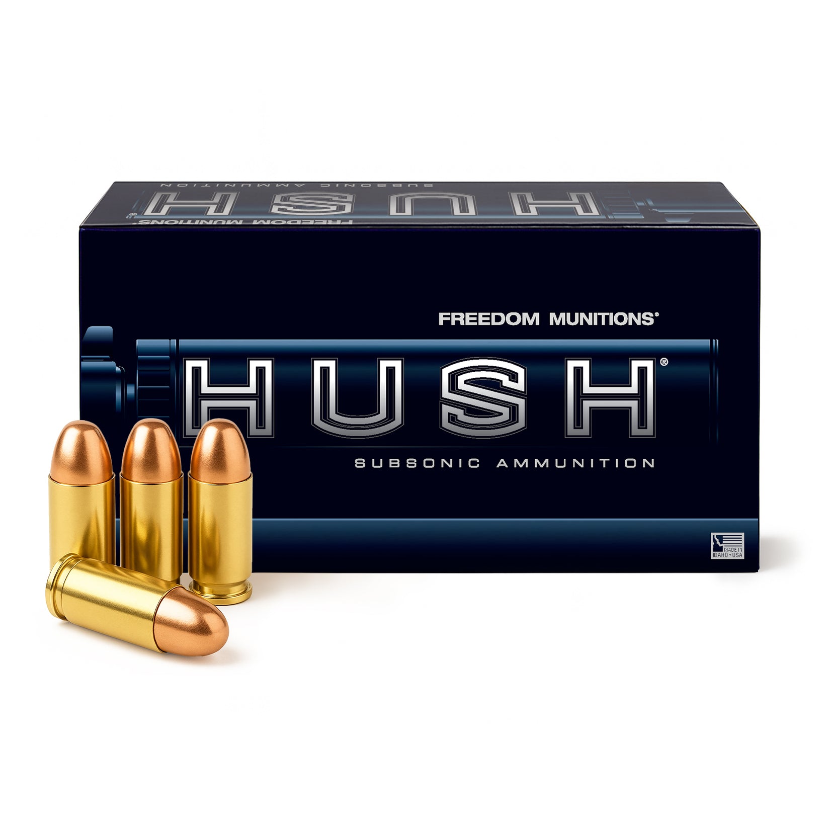 Freedom Munitions HUSH 9mm Luger 147 gr RN New - Subsonic Ammo