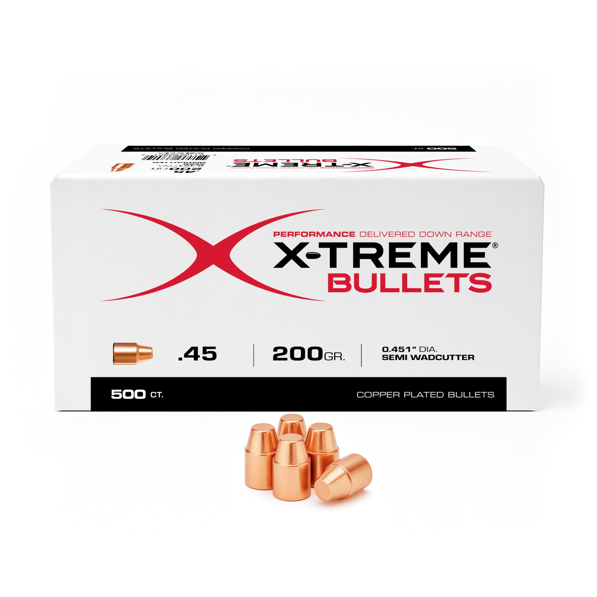 X-Treme 45 (.451) 200 Gr SWC Bullet (not ammo) – Freedom Munitions